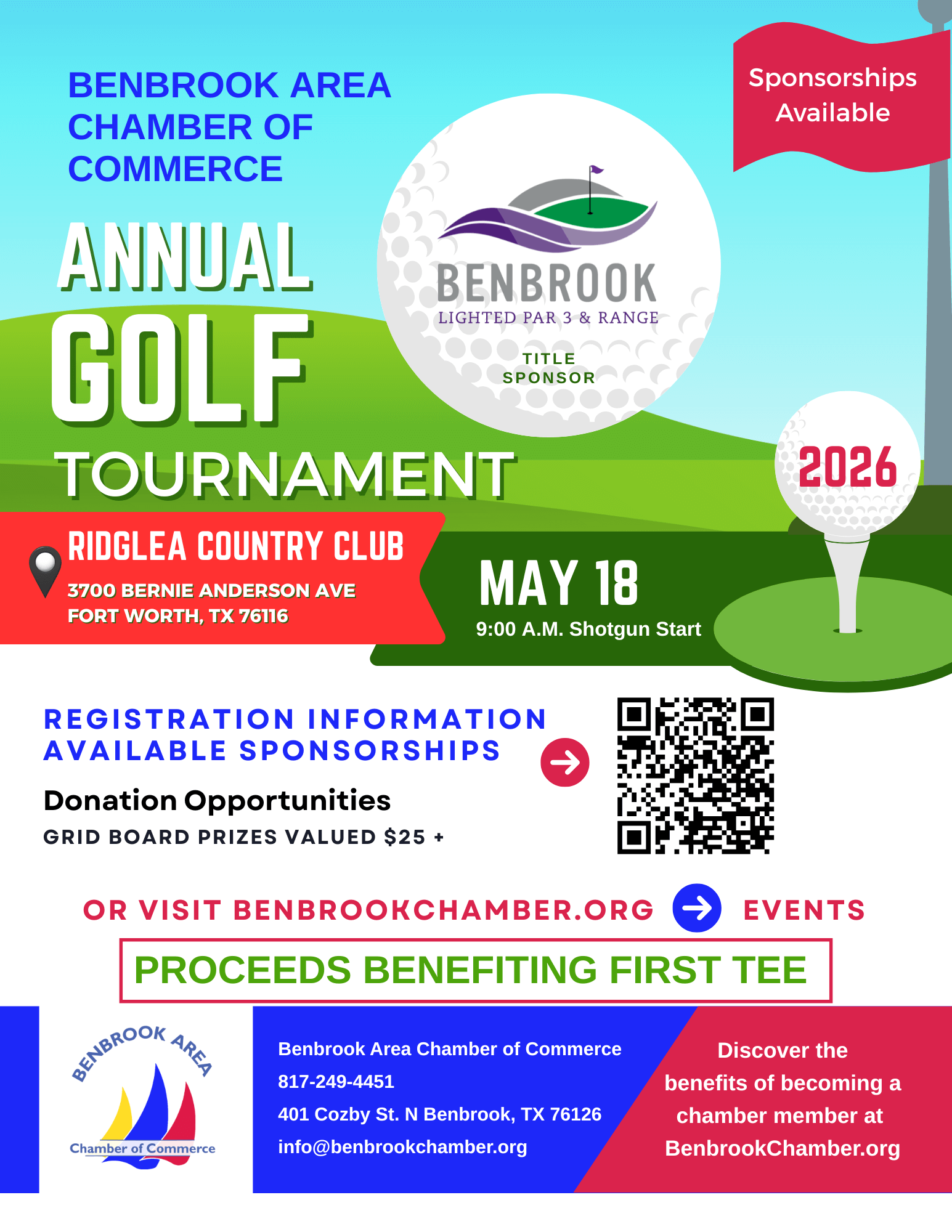 Annual Golf Tournament - BenBrook Area Chamber of Commerce